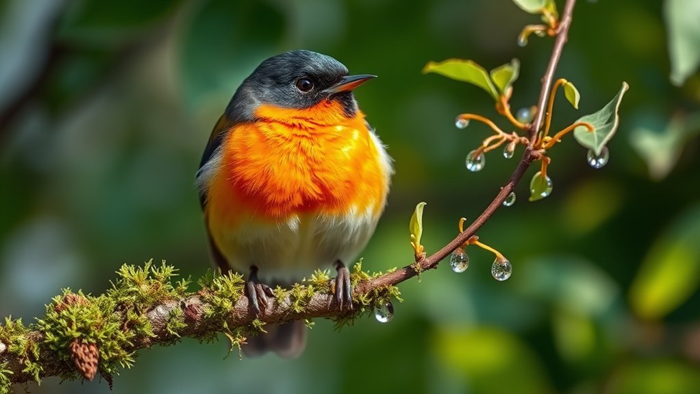 Why Do Some Birds Have Orange Breasts and Black Heads?